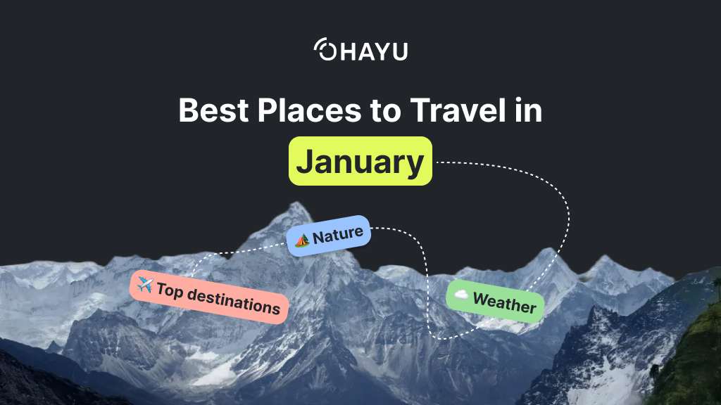 10 Best places to travel in January - cities, weather, prices | OHAYU eSIM