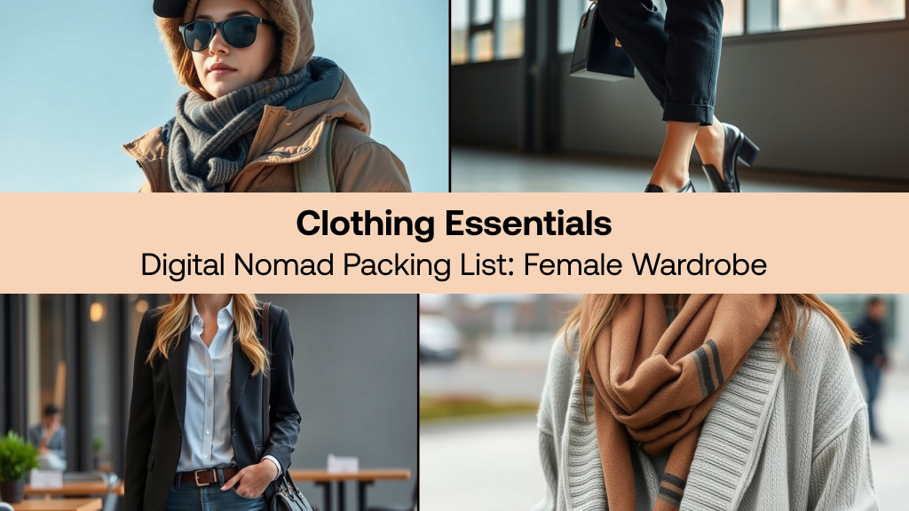Digital nomad packing list - 50+ male & female travel items | OHAYU eSIM