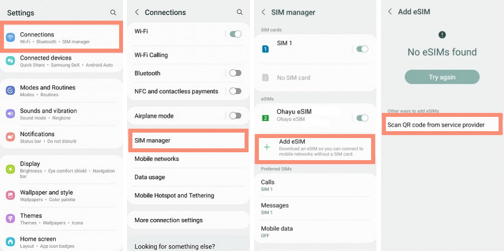 Samsung eSIM – Compatible Models, Setup, Activation 📱