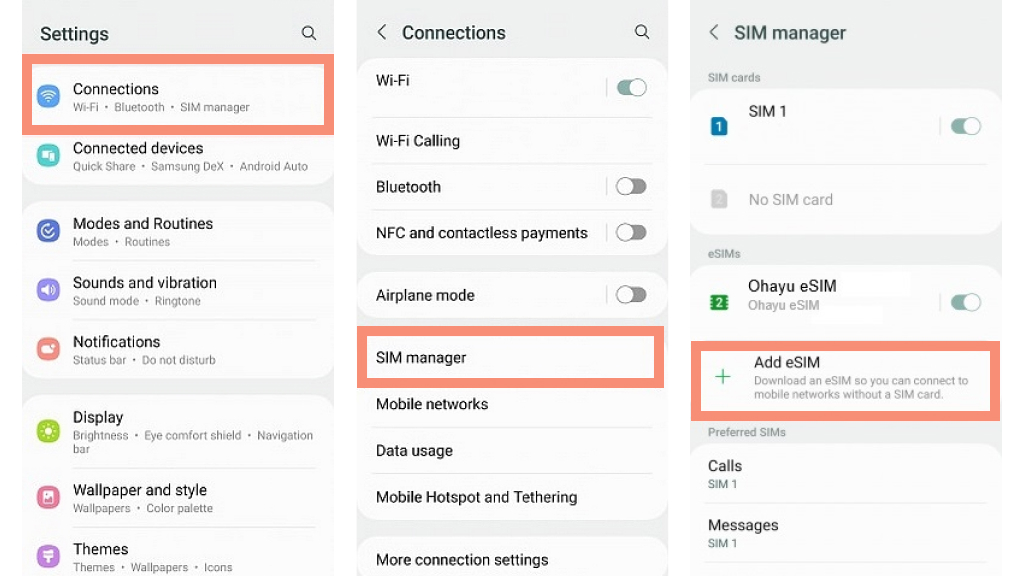 Samsung eSIM – Compatible Models, Setup, Activation 📱
