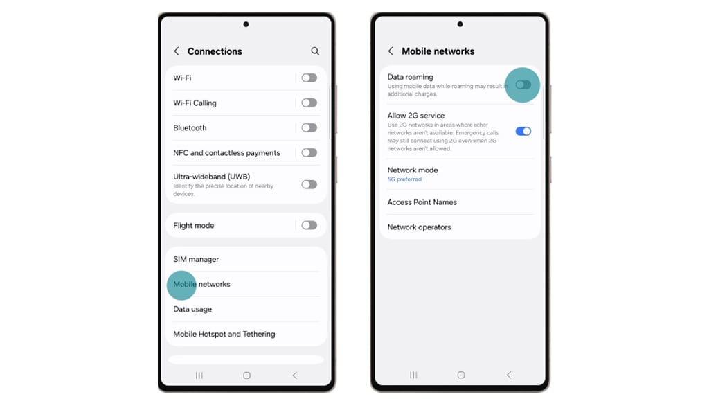 How to turn off roaming on iPhone and Android | OHAYU eSIM