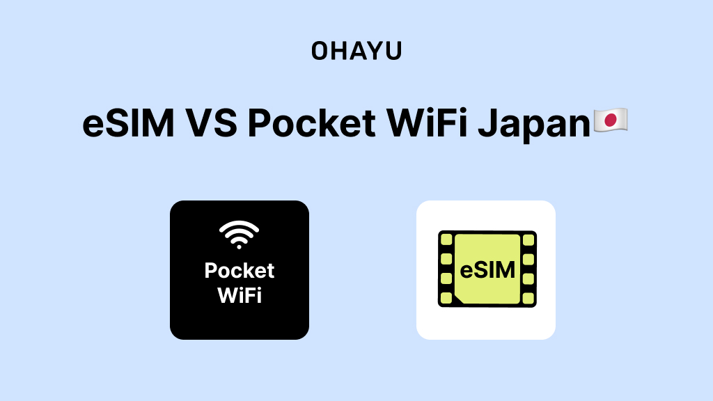 eSIM vs Pocket WiFi in Japan | OHAYU eSIM