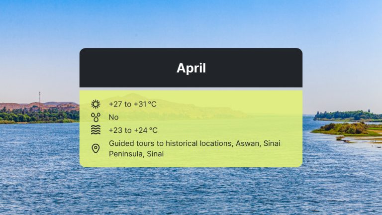 Best time to travel to Egypt - month-by-month comparison | OHAYU eSIM