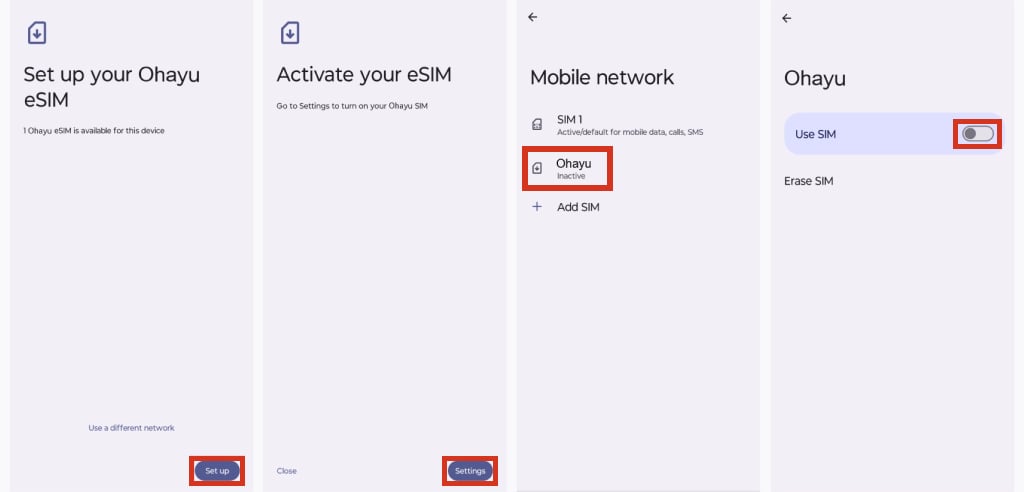 Motorola eSIM – compatible devices, installation, activation | OHAYU eSIM