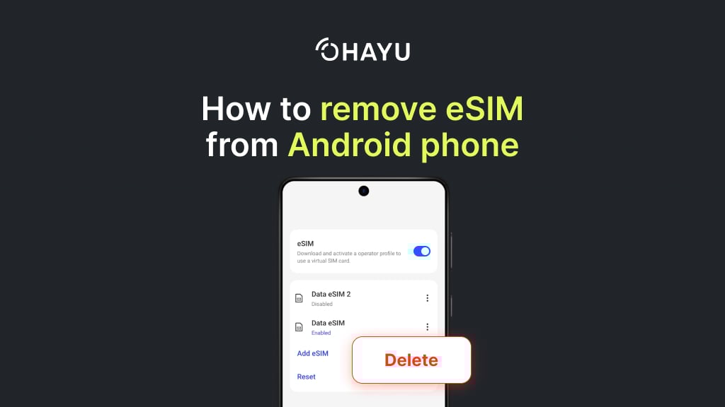 How to turn off roaming on iPhone and Android | OHAYU eSIM