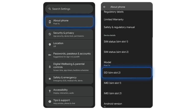 How to remove eSIM from Android phone | OHAYU eSIM